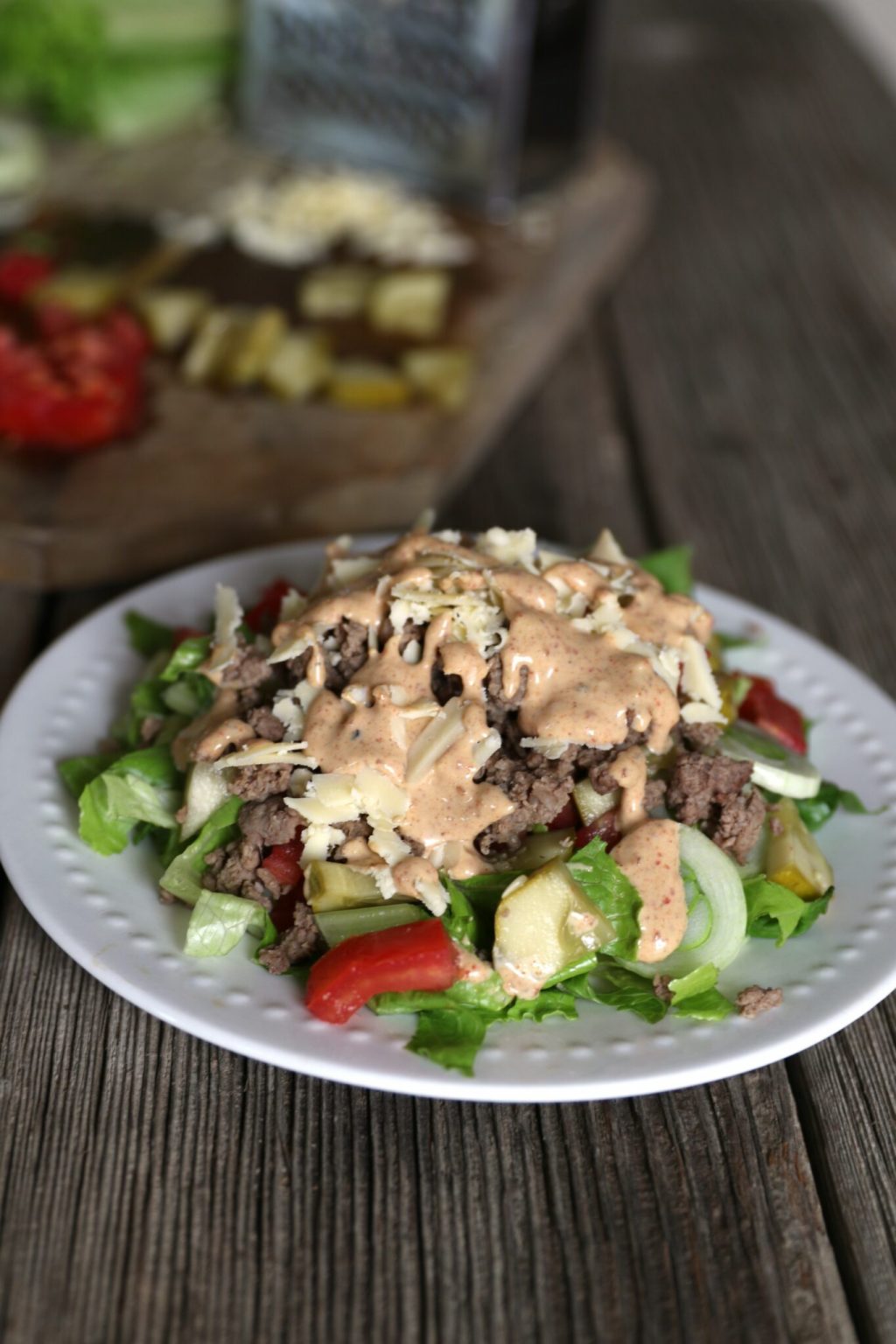 Cheeseburger Salad - All Recipes Club