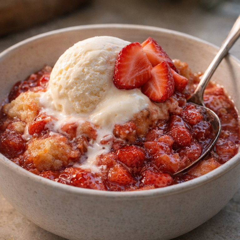 3-Ingredient Slow Cooker Strawberry Dessert - All Recipes Club